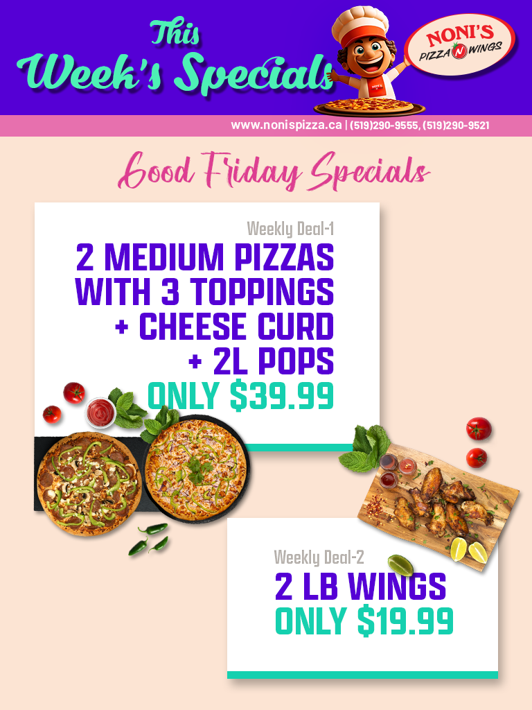 Nonis Pizza – Noni's Pizza & Wings Offers Delicious Foods in Woodstock